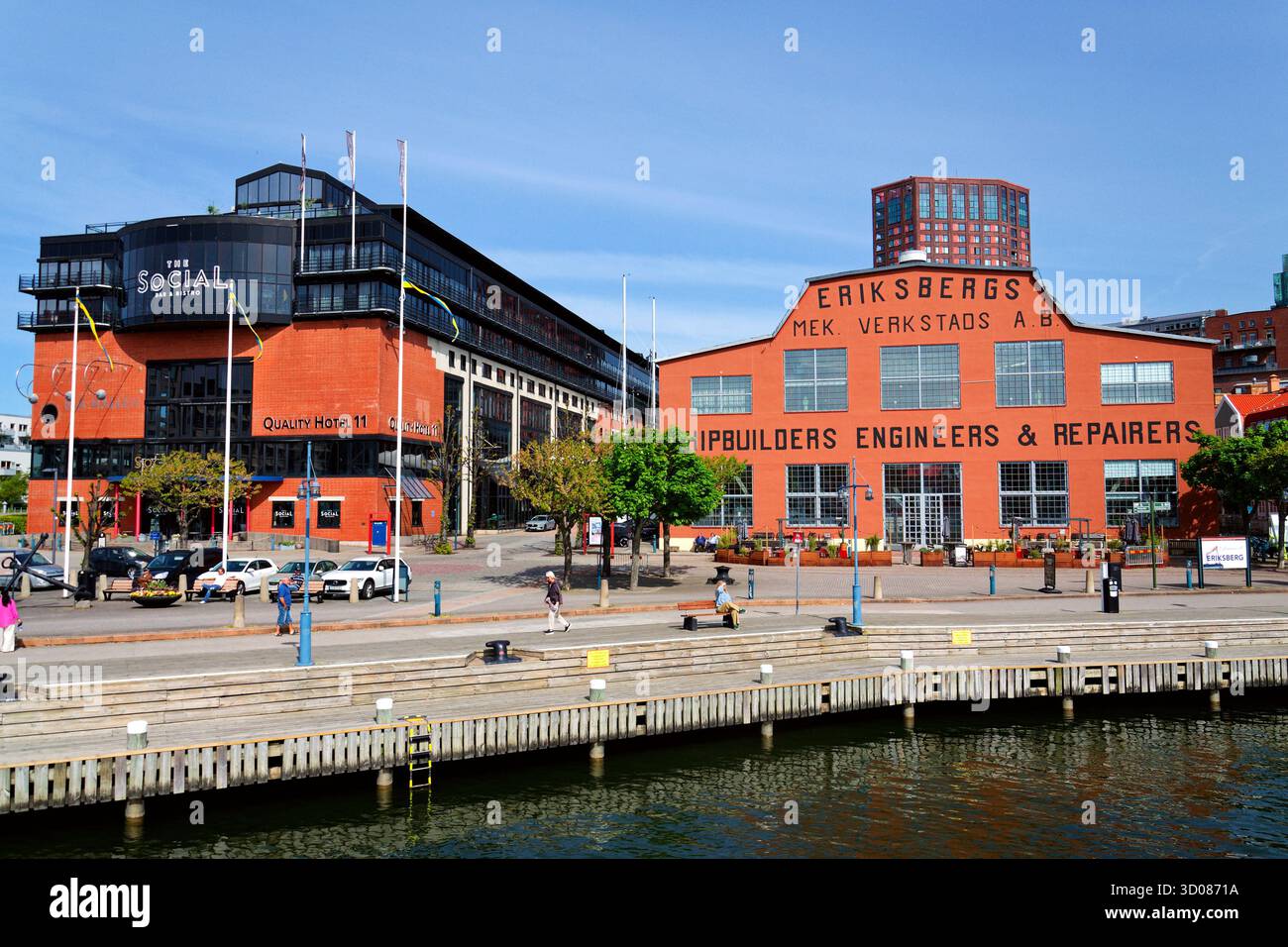 Eriksberg area on Hisingen, former shipyard near Alvsborg bridge on May ...