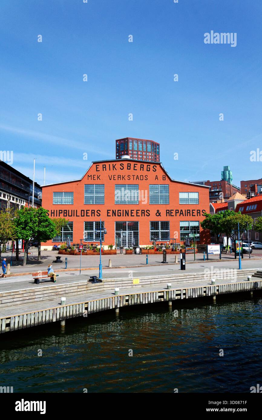 Eriksberg area on Hisingen, former shipyard near Alvsborg bridge on May ...