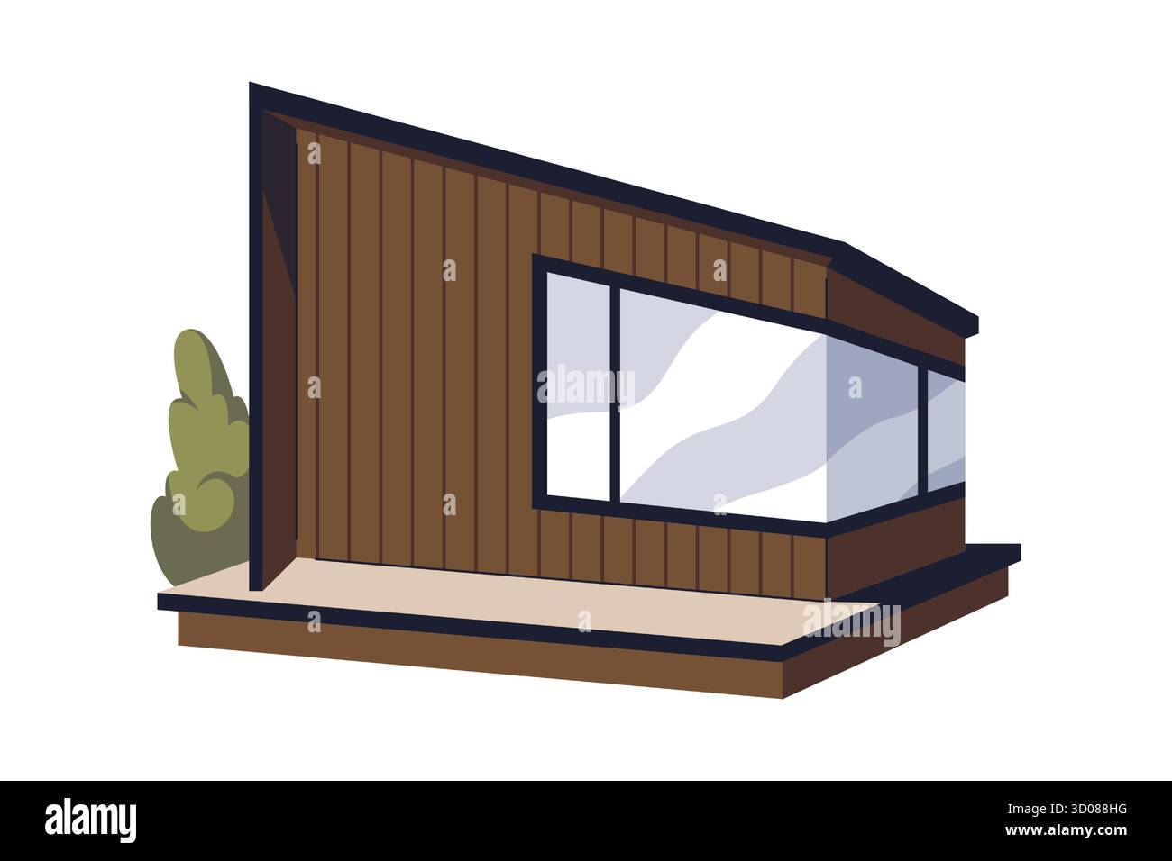 Modular building or portable apartment. Vector mobile structure for ...