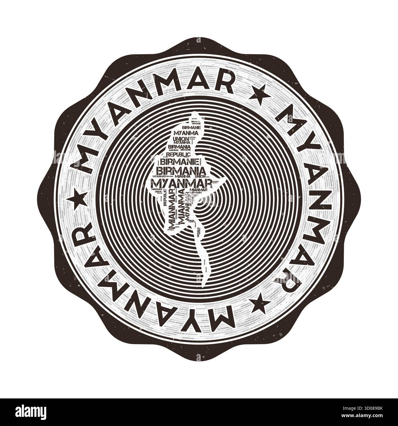 National emblem of myanmar Stock Vector Images - Alamy