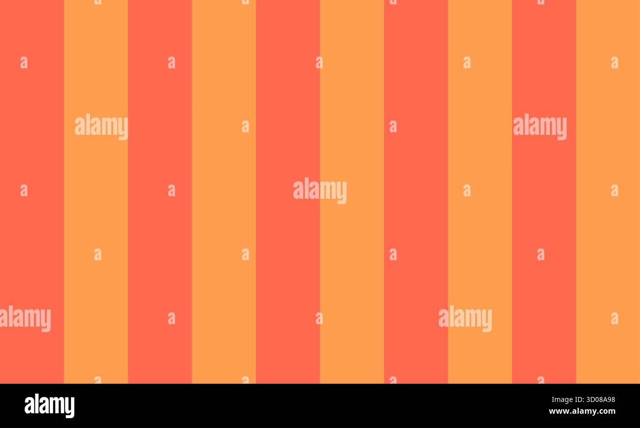 Vertical coral and orange stripe seamless pattern background. A warm ...