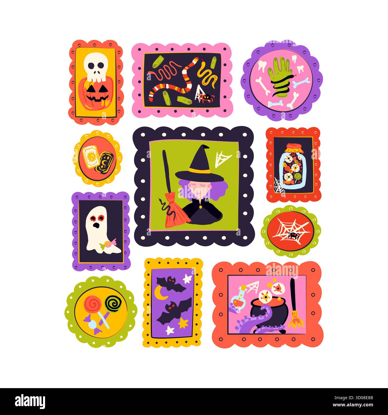 Halloween picture frames Stock Vector Images - Alamy