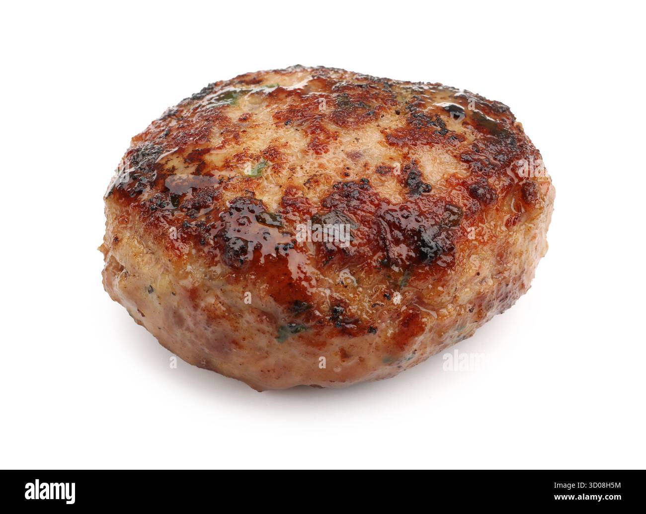 One meat patty isolated Cut Out Stock Images & Pictures - Alamy