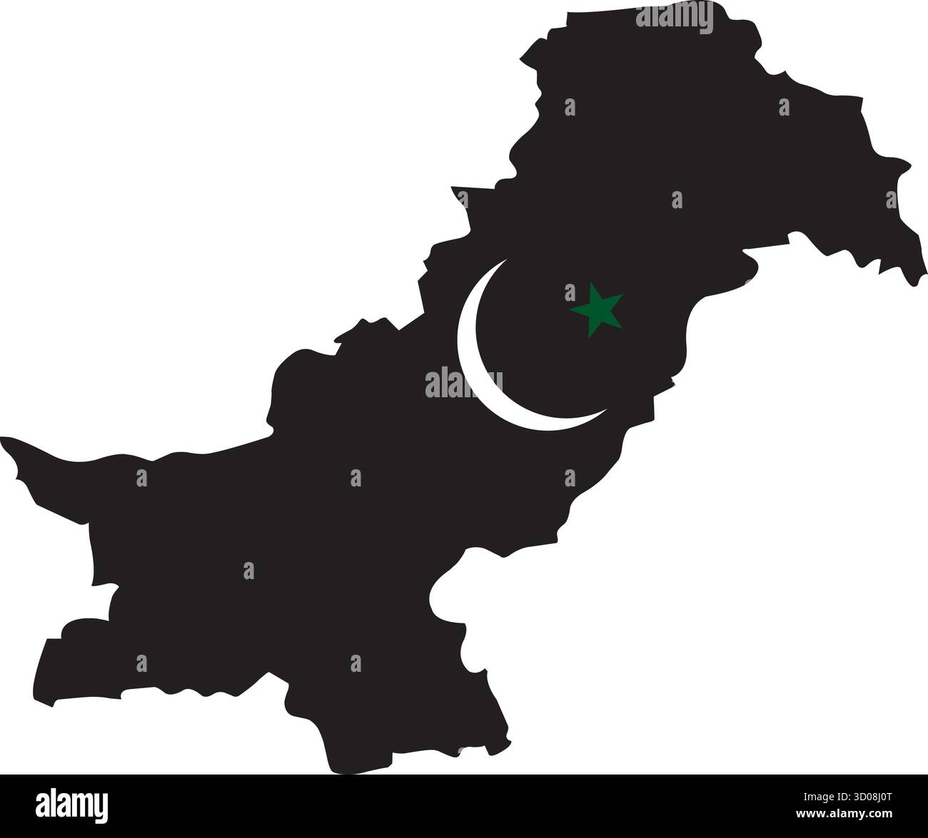 Illustration map showing geographic Stock Vector Images - Alamy