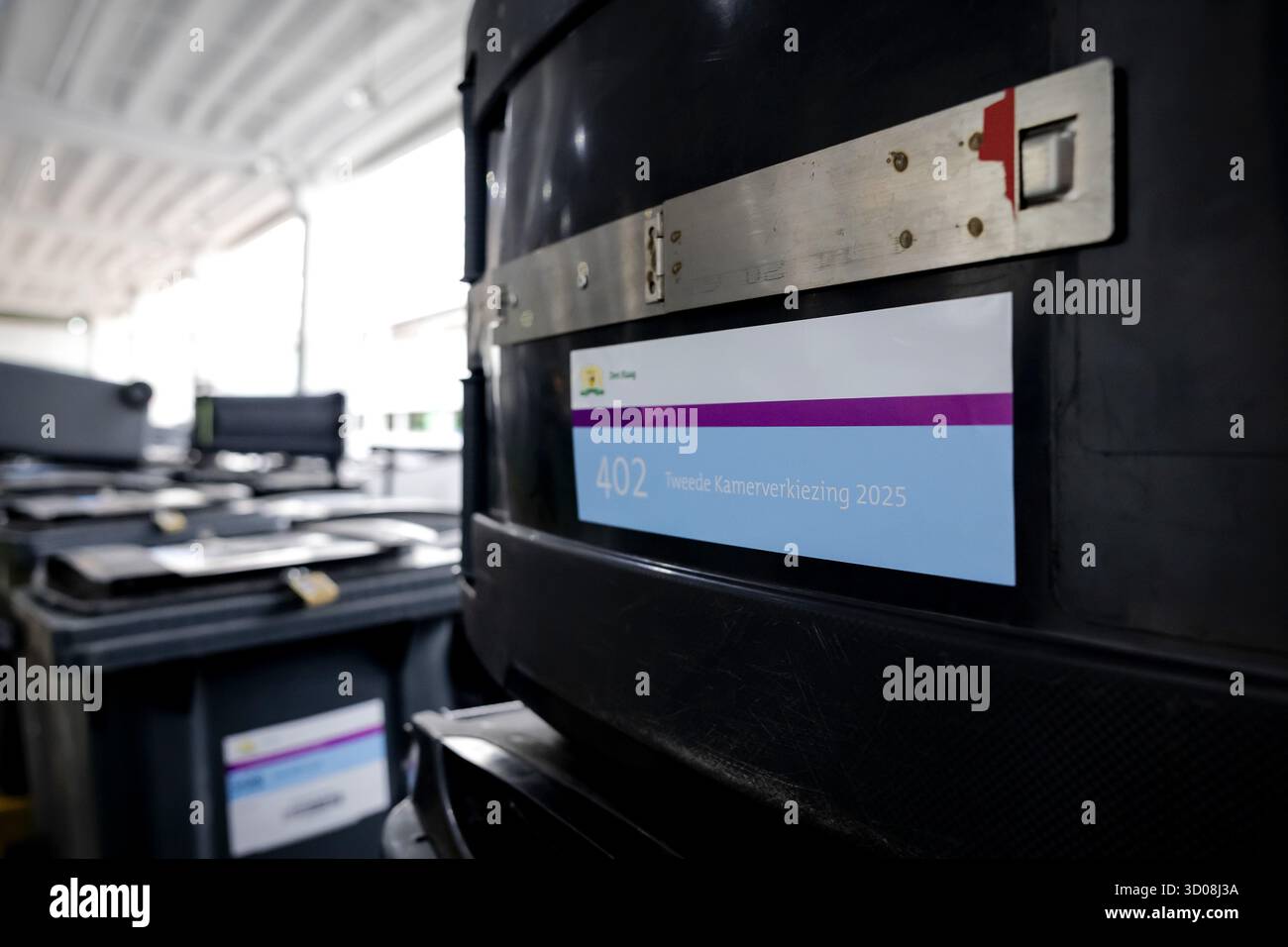 THE HAGUE – The voting booths, boxes, and signs are ready in a ...
