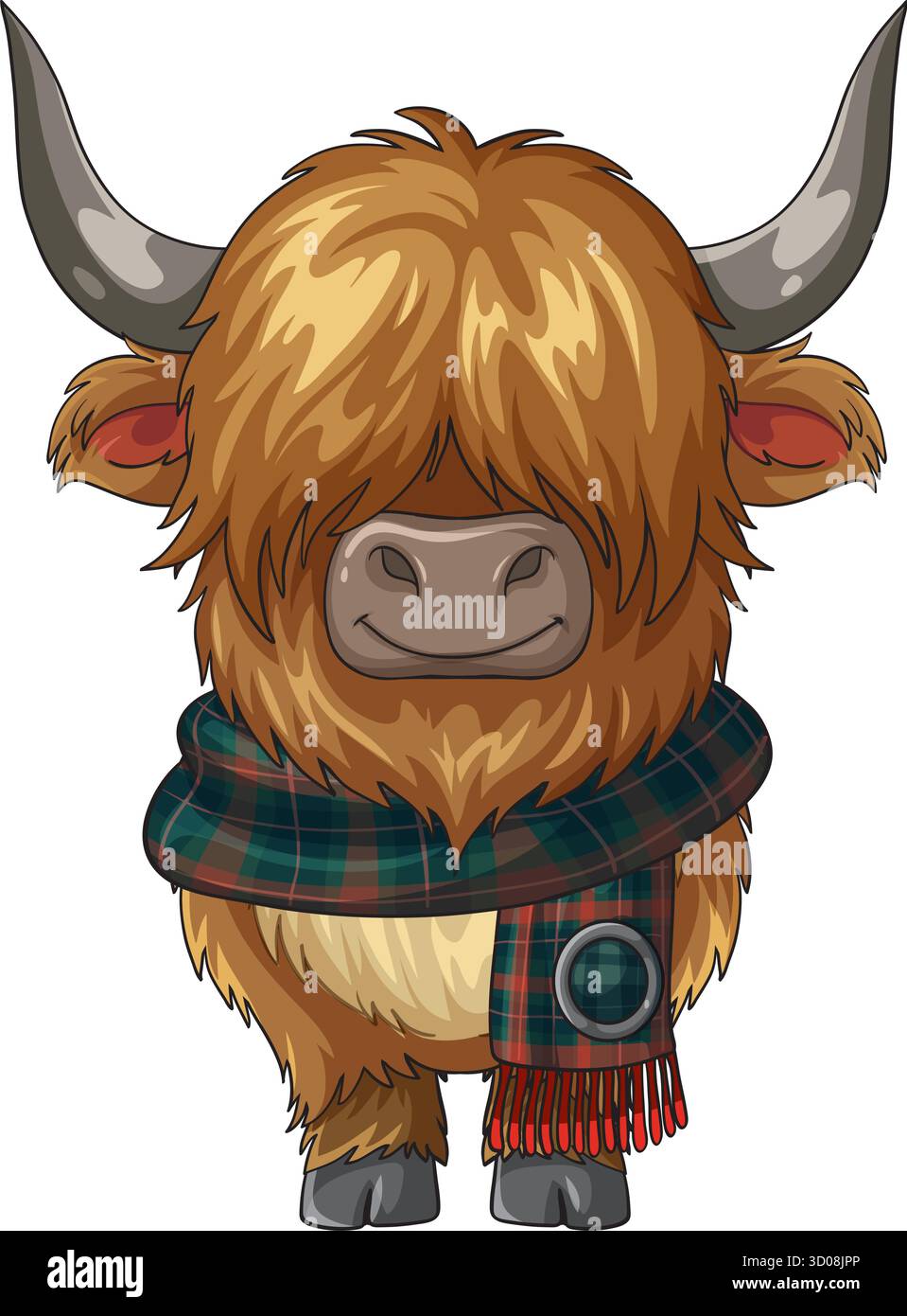 Highland cow cartoon hi-res stock photography and images - Alamy