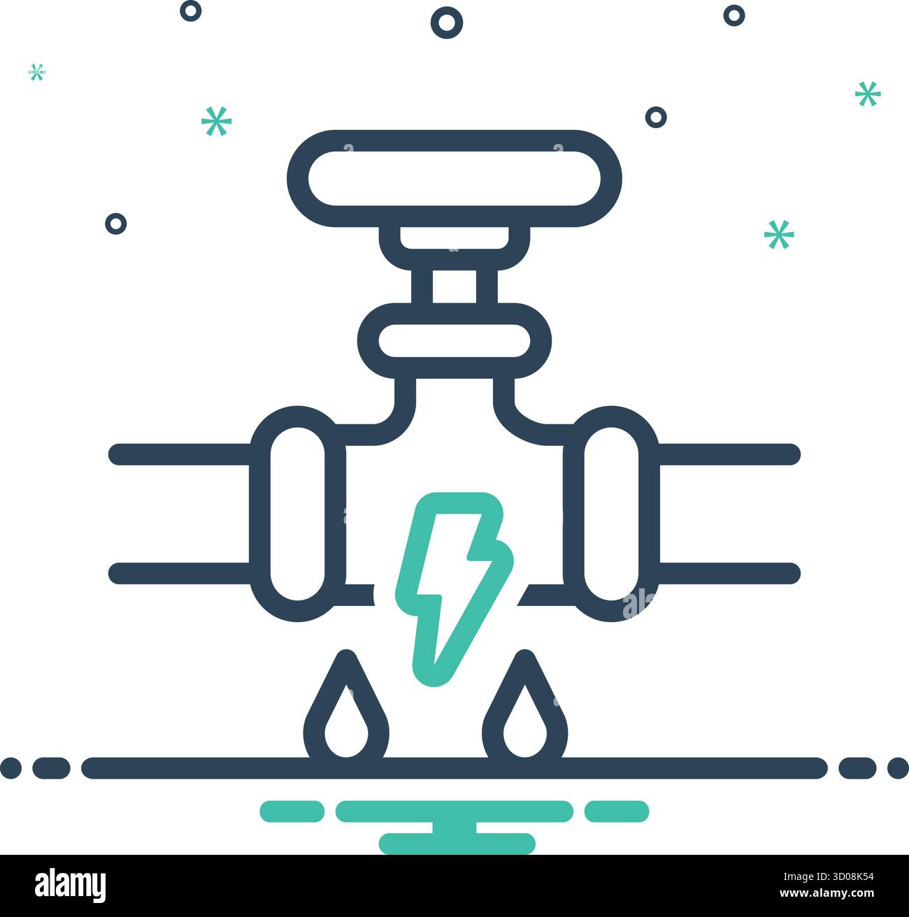 Icon plumbing power Cut Out Stock Images & Pictures - Alamy