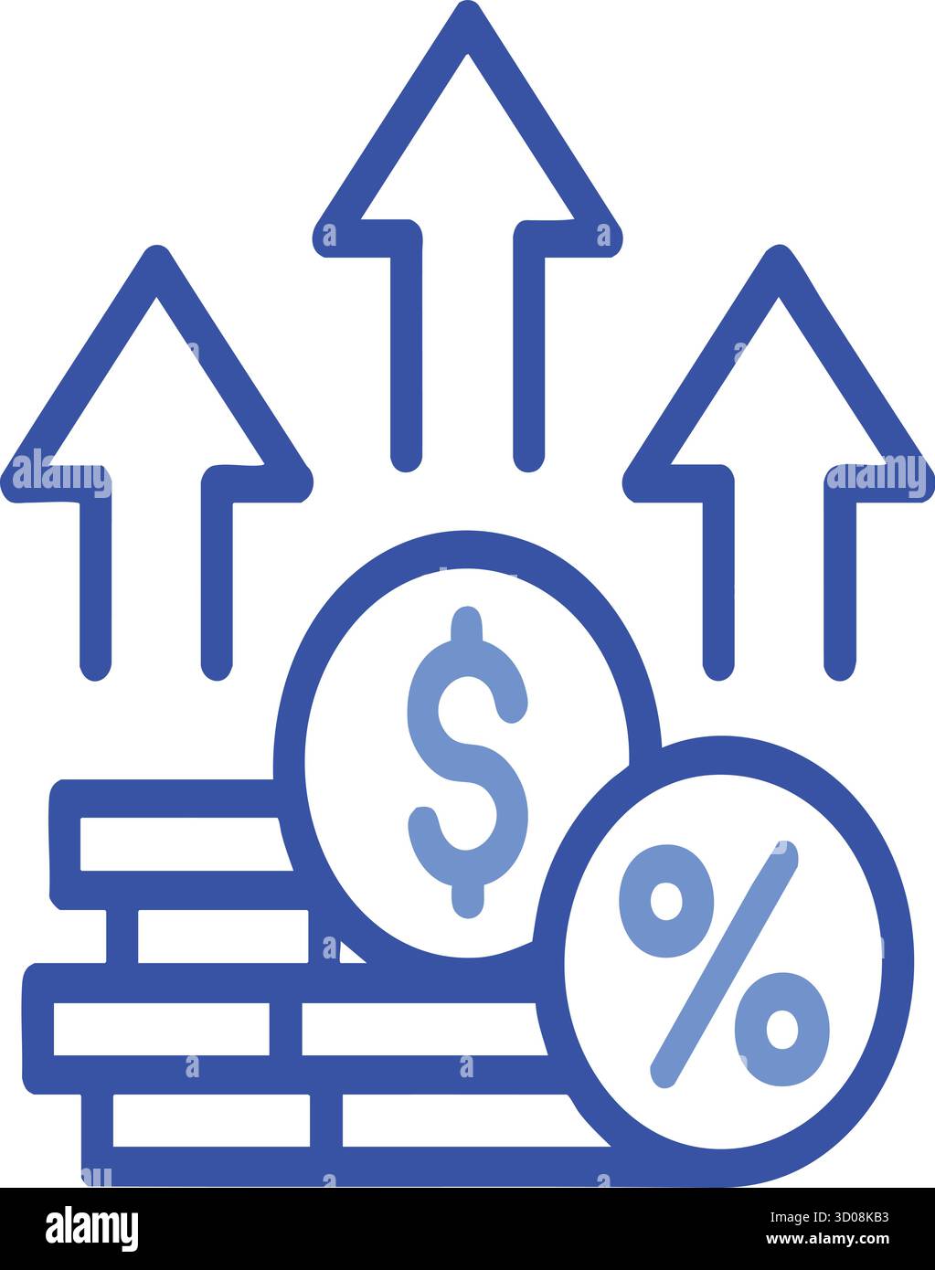 Return investment icon line Stock Vector Images - Alamy