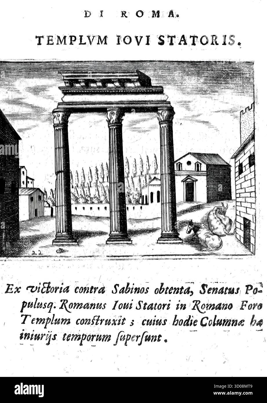 RECORD DATE NOT STATED il tempio di giove statore, Tempel des Jupiter ...