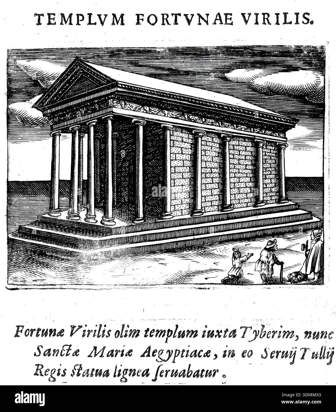 RECORD DATE NOT STATED il tempio della fortuna, Tempel des Portunus war ...