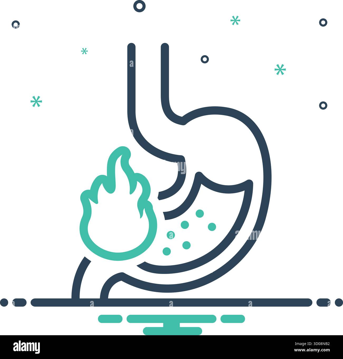 Icon for gastrointestinal discomfort, gastrointestinal Stock Vector ...