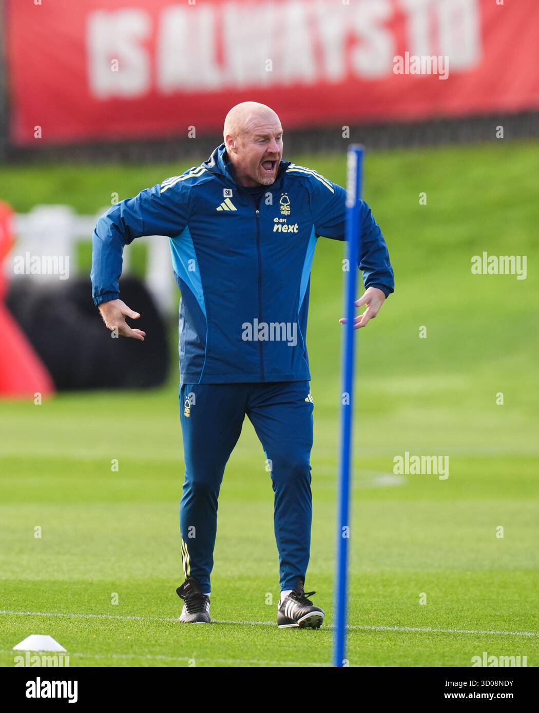 Nottingham Forest manager Sean Dyche during a training session at the ...