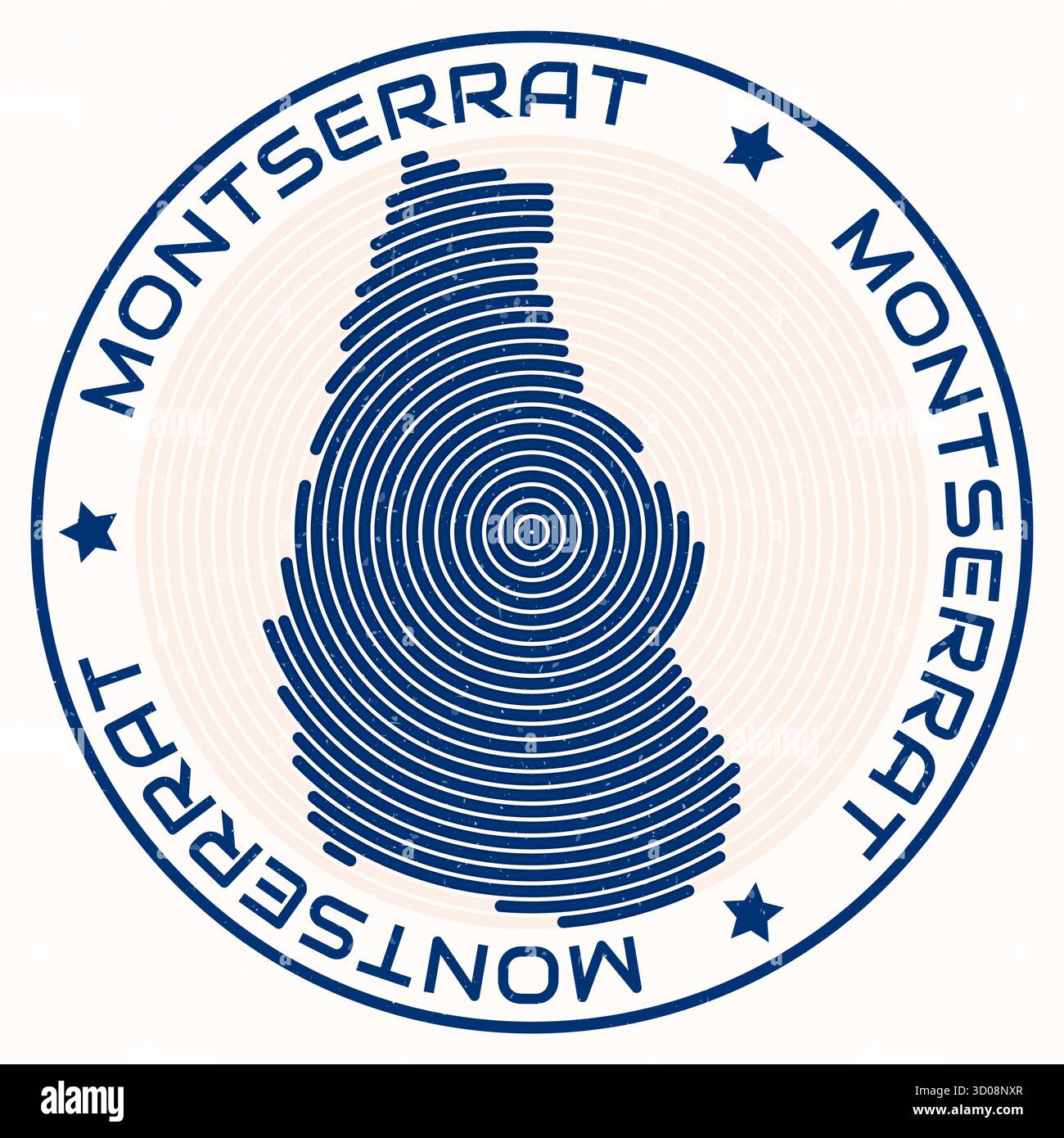 Montserrat caribbean stamp Cut Out Stock Images & Pictures - Alamy