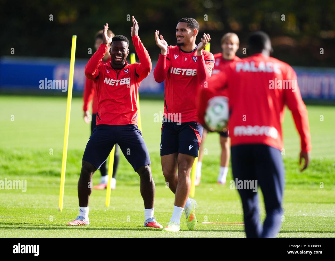 Crystal Palace's Marc Guehi during a training session at Crystal Palace ...