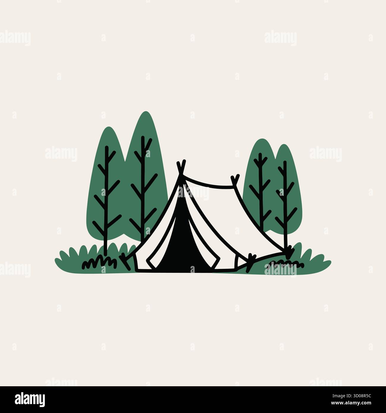 Woods adventure Stock Vector Images - Alamy
