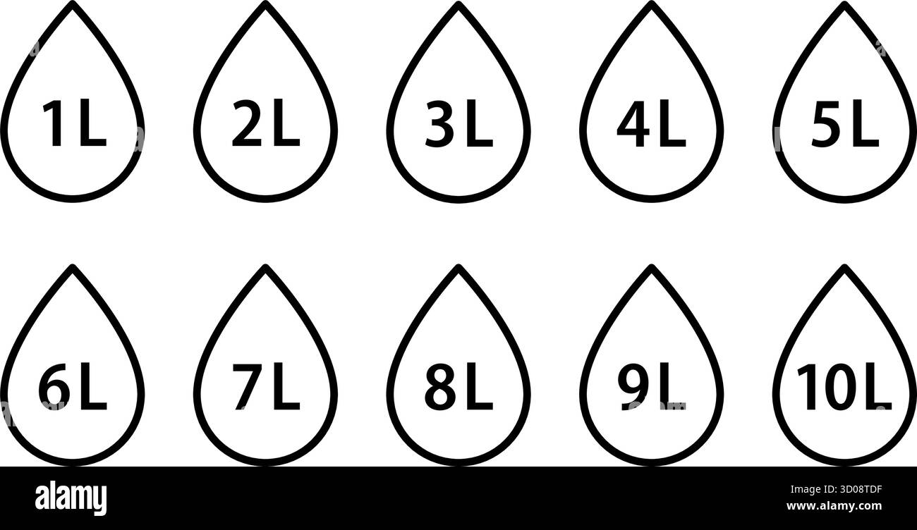 Eight litre Stock Vector Images - Alamy