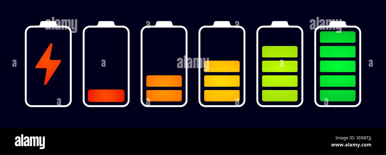 Battery charger full connection Stock Vector Images - Alamy