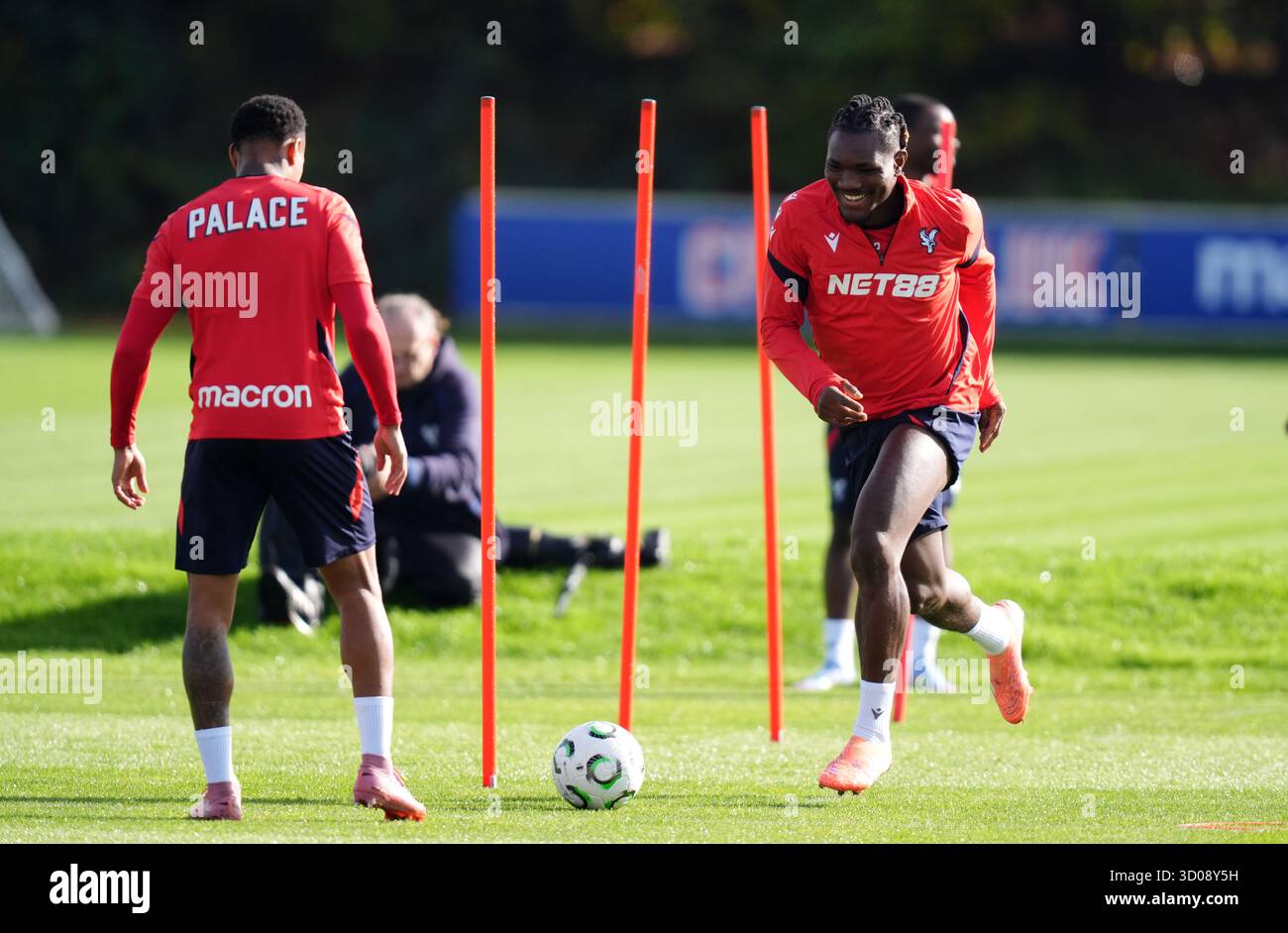 Crystal Palace's Chrisantus Uche during a training session at Crystal ...