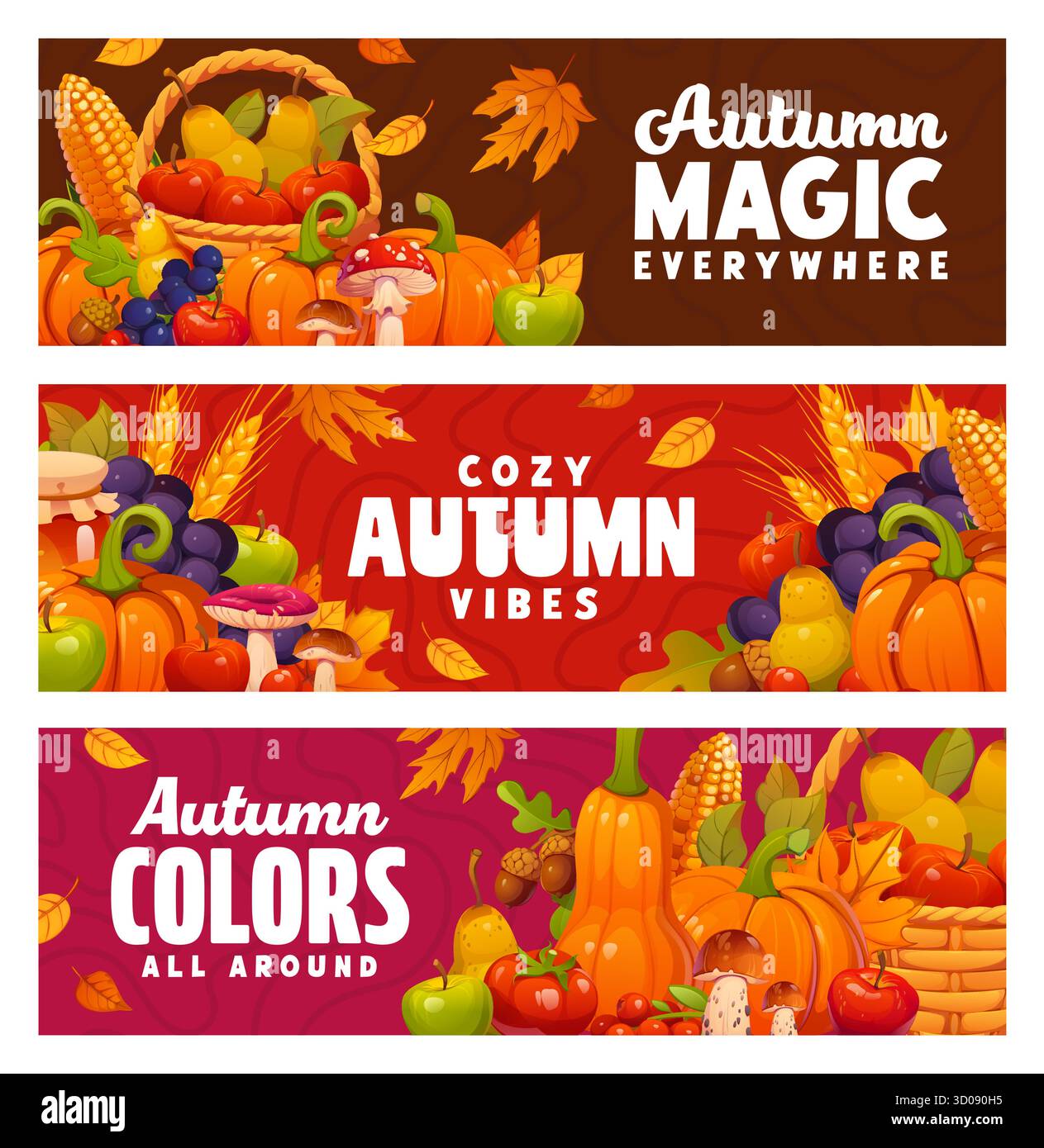 Abundance yellow autumn leaves Stock Vector Images - Alamy