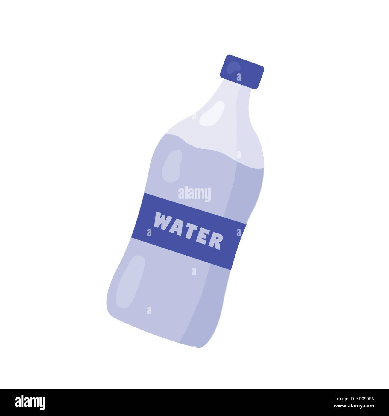 Simple plastic water bottle illustration Stock Vector Image & Art - Alamy