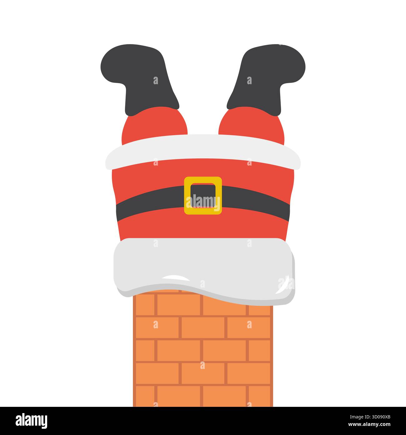 Santa claus stuck in chimney hi-res stock photography and images - Alamy