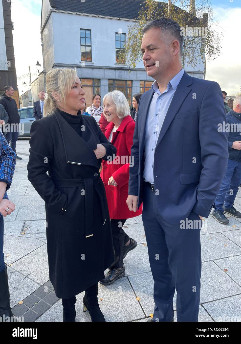 Sinn Fein vice president Michelle O'Neill and party TD Pearse Doherty ...