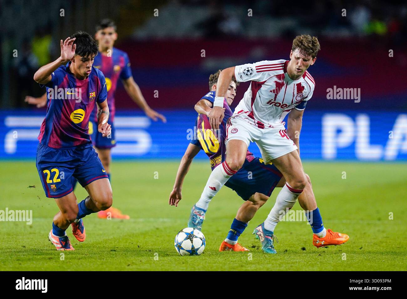 Barcelona, Spain. 22nd Oct, 2025. Fermin Lopez of FC Barcelona and ...