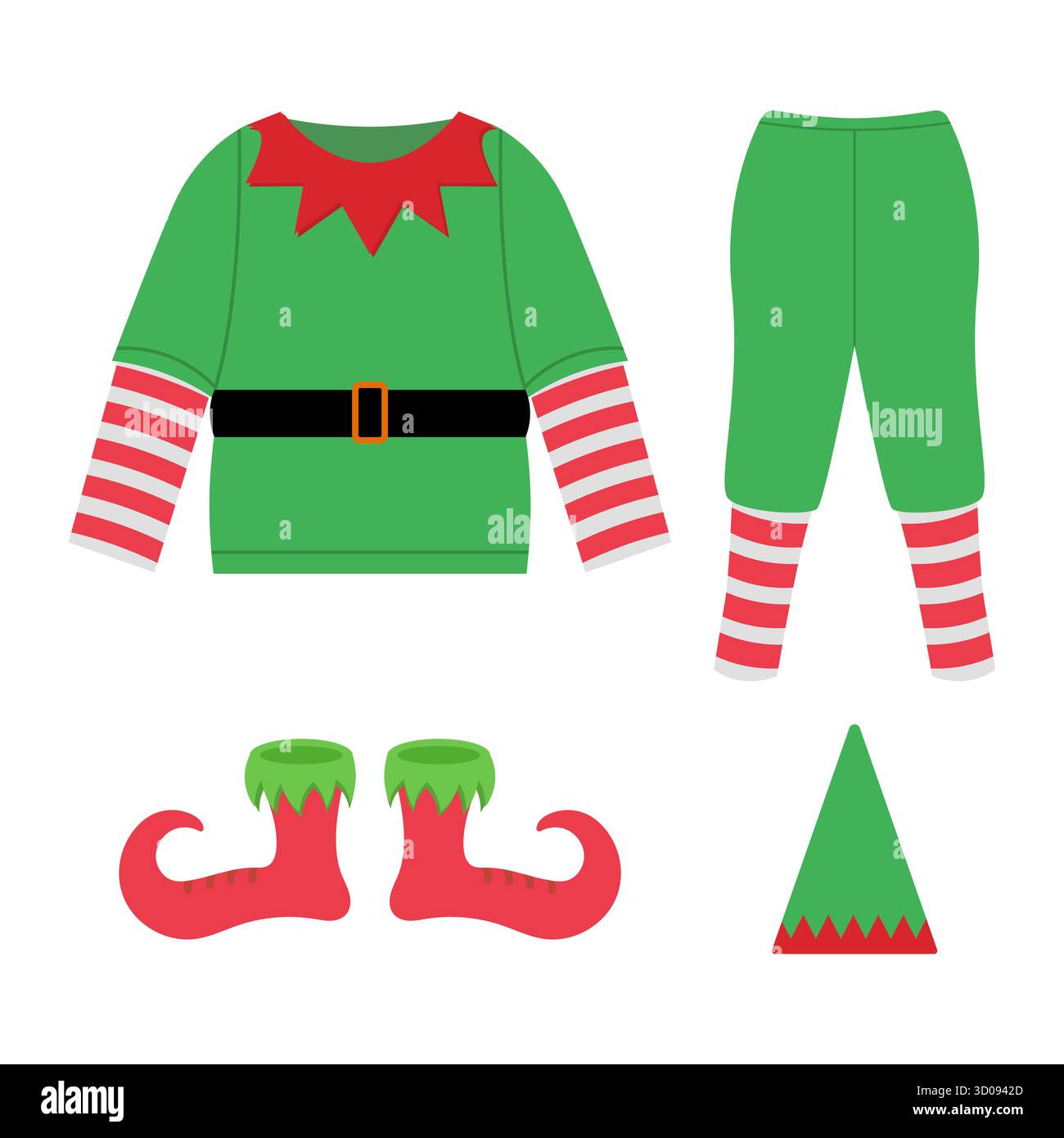Elf costume vector vectors Stock Vector Images - Alamy