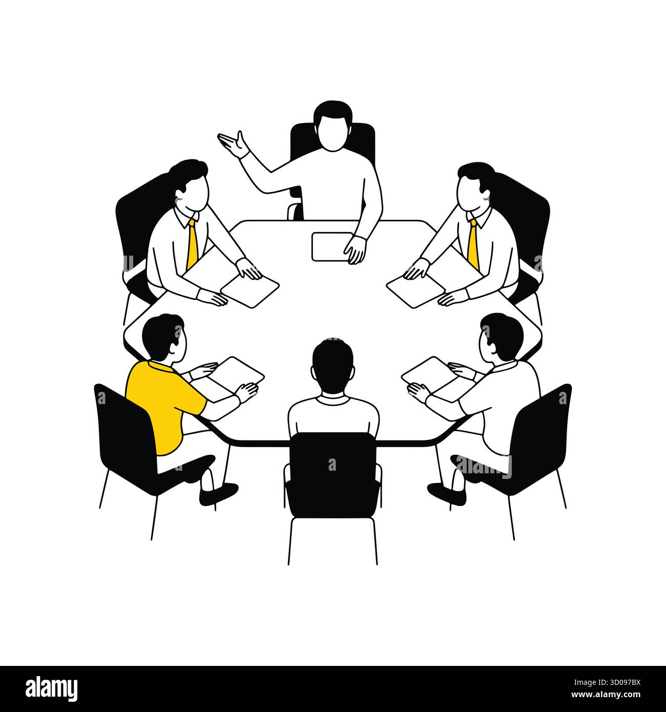 Corporate meeting concept making Stock Vector Images - Alamy