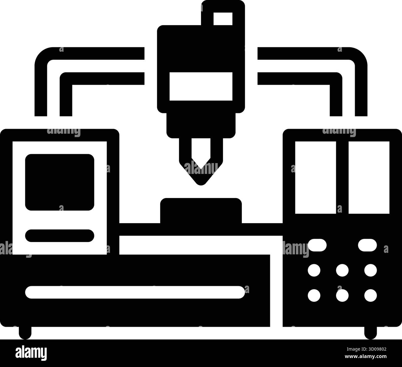 Icon for machining center, factory Stock Vector Image & Art - Alamy