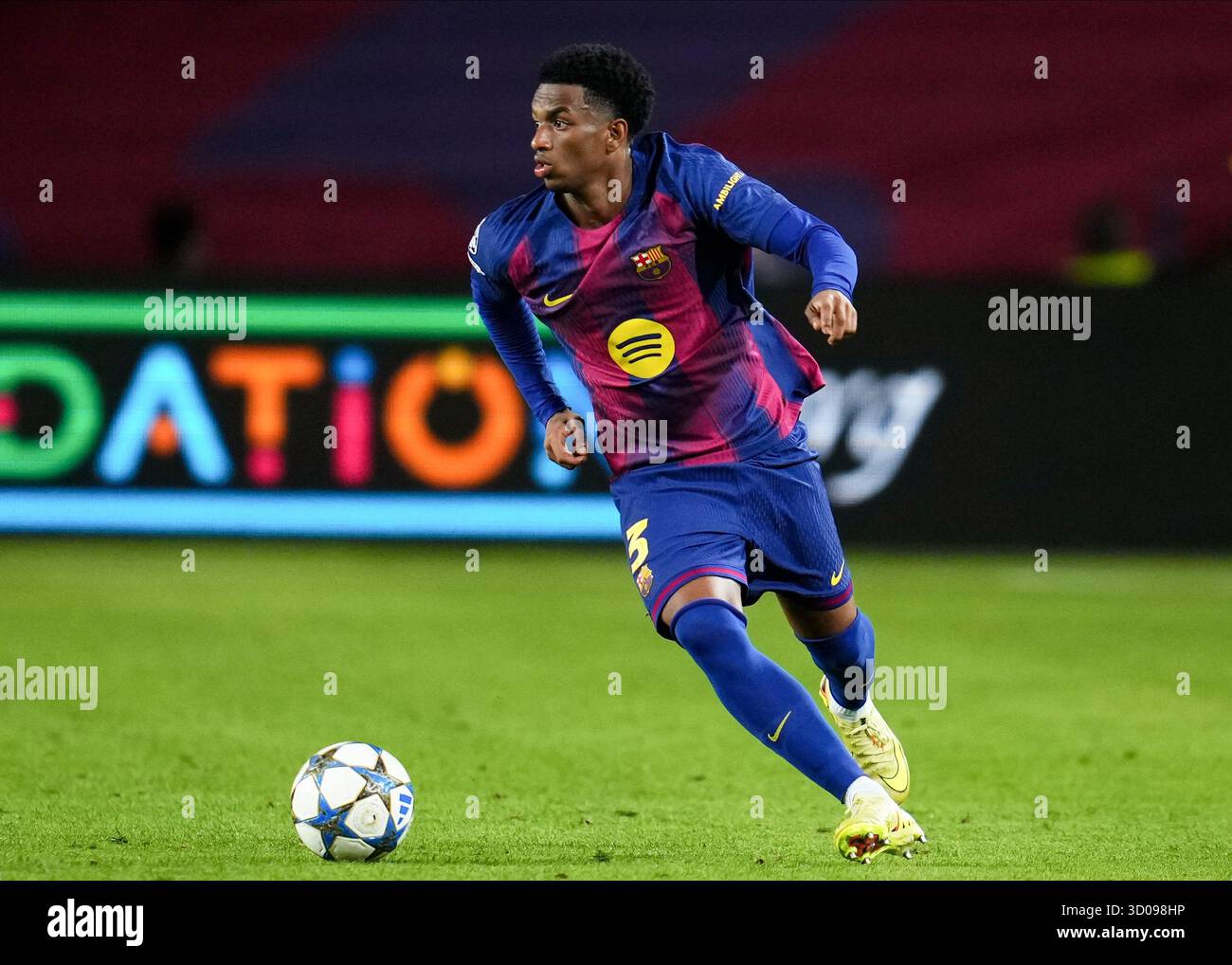 Alejandro Balde of FC Barcelona during the UEFA Champions League match ...