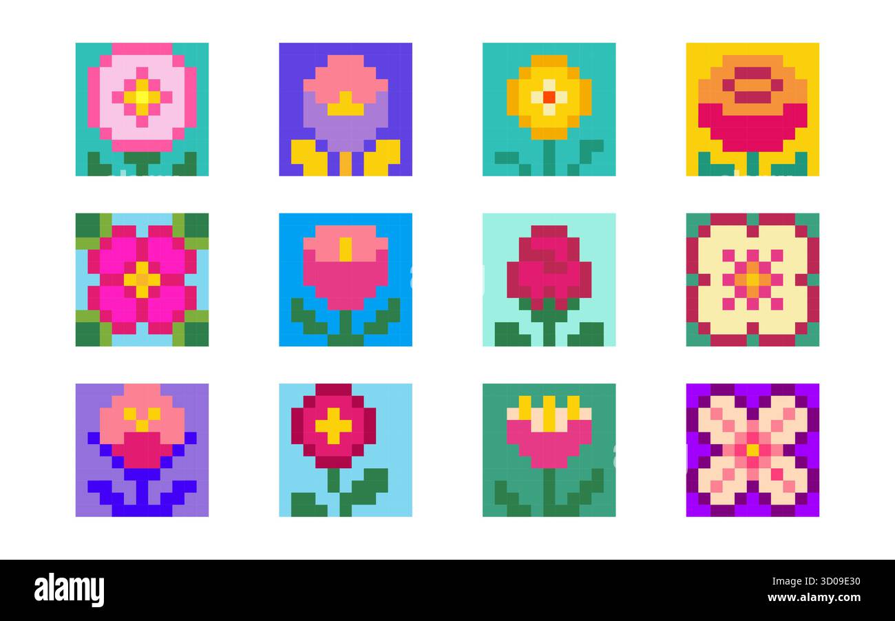 Retro style game pixelated graphics hi-res stock photography and images ...