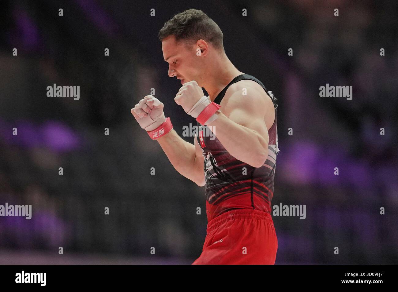 Noe Seifert of Switzerland reacts after an attempt in the Men's All ...