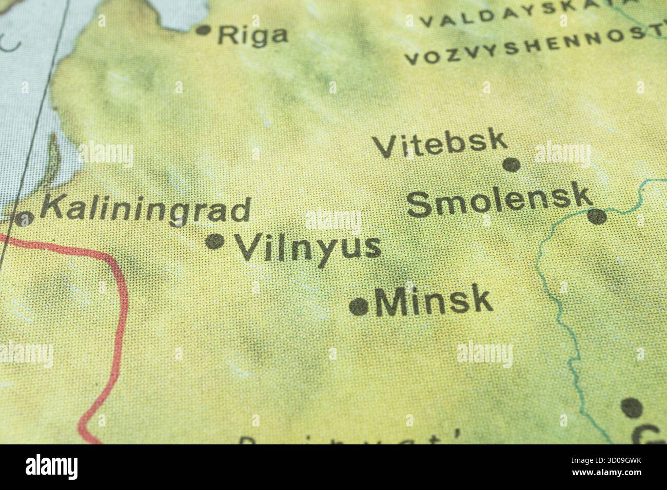 The low-resolution image shows a section of a map, depicting parts of ...