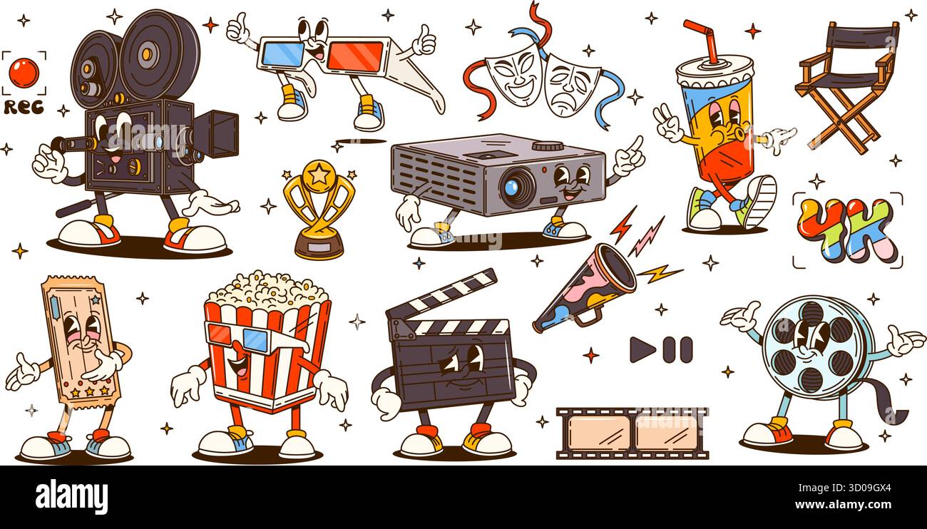 80s movie characters Stock Vector Images - Alamy