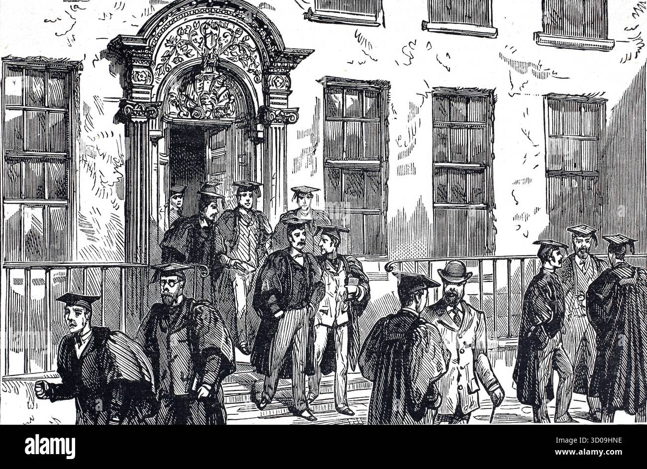 University of Durham im Jahre 1880, Durham University, die Bishop Cosin ...