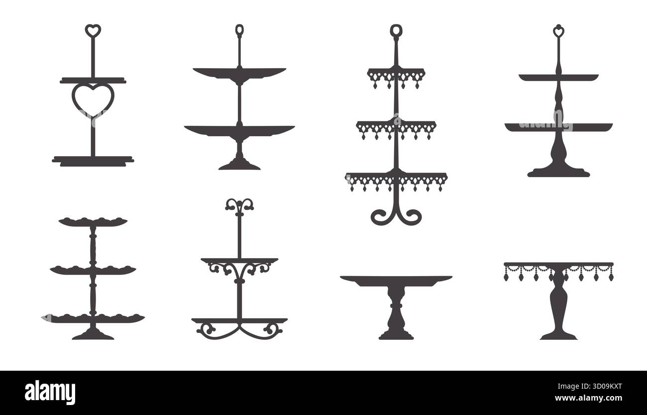 Sweets in bakery display Stock Vector Images - Alamy