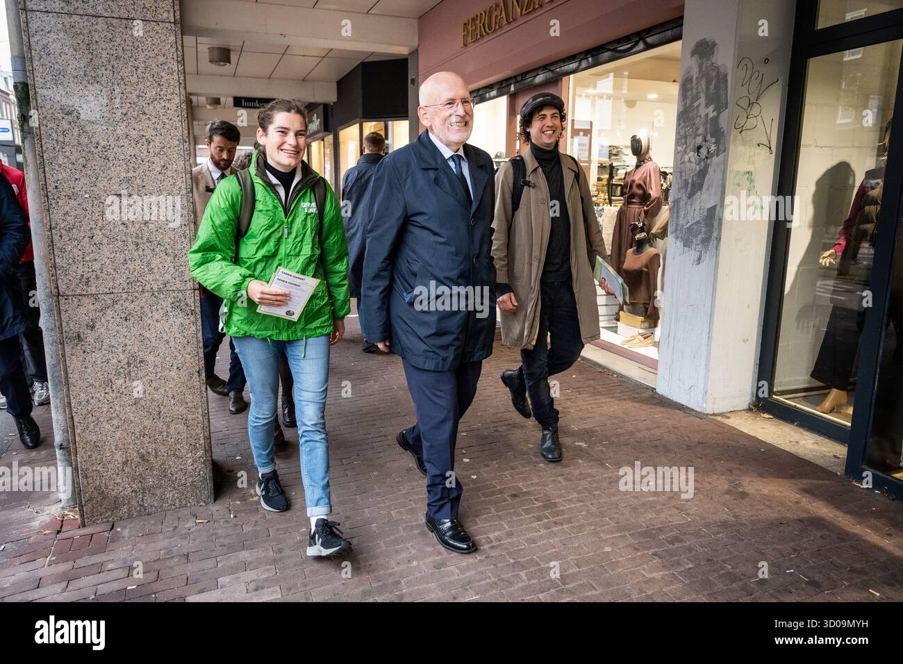 AMSTERDAM – GroenLinks-PvdA party leader Frans Timmermans distributes ...