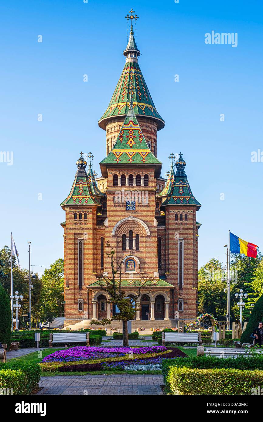 Romania, Banat region, Timisoara, Orthodox cathedral emblematic of the ...
