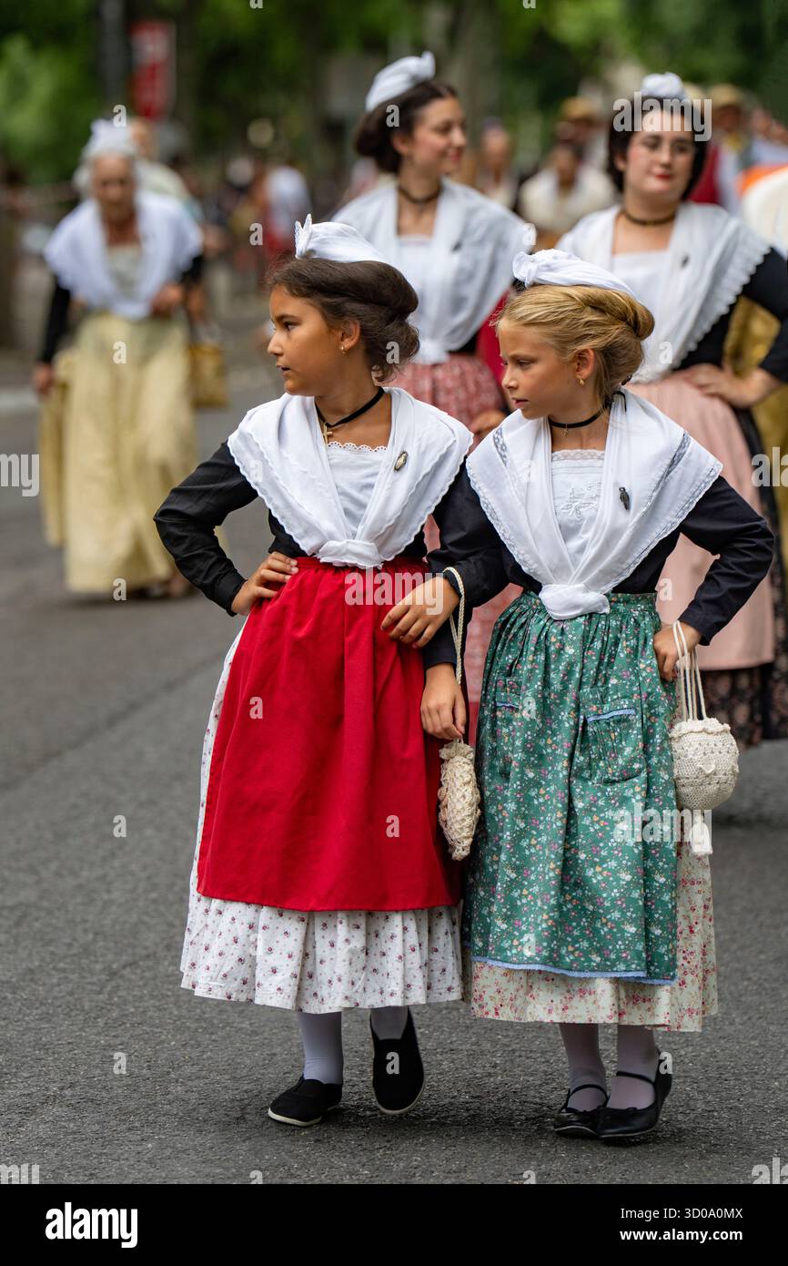 France, Bouches du Rhone, Arles, the Costume Festival is one of the ...
