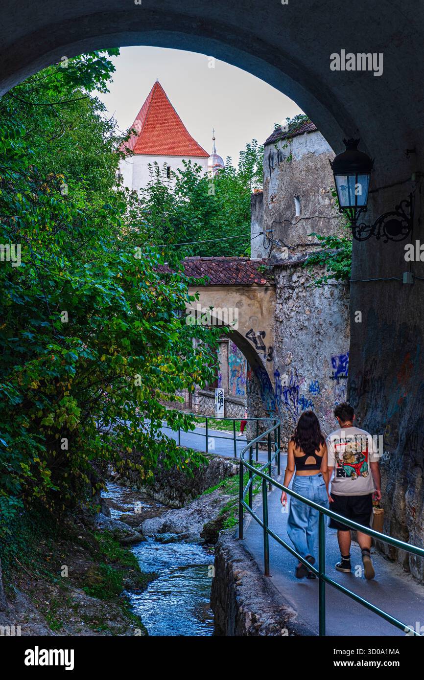 Romania, Transylvania, Brasov, historic centre, the Graft bastion or ...