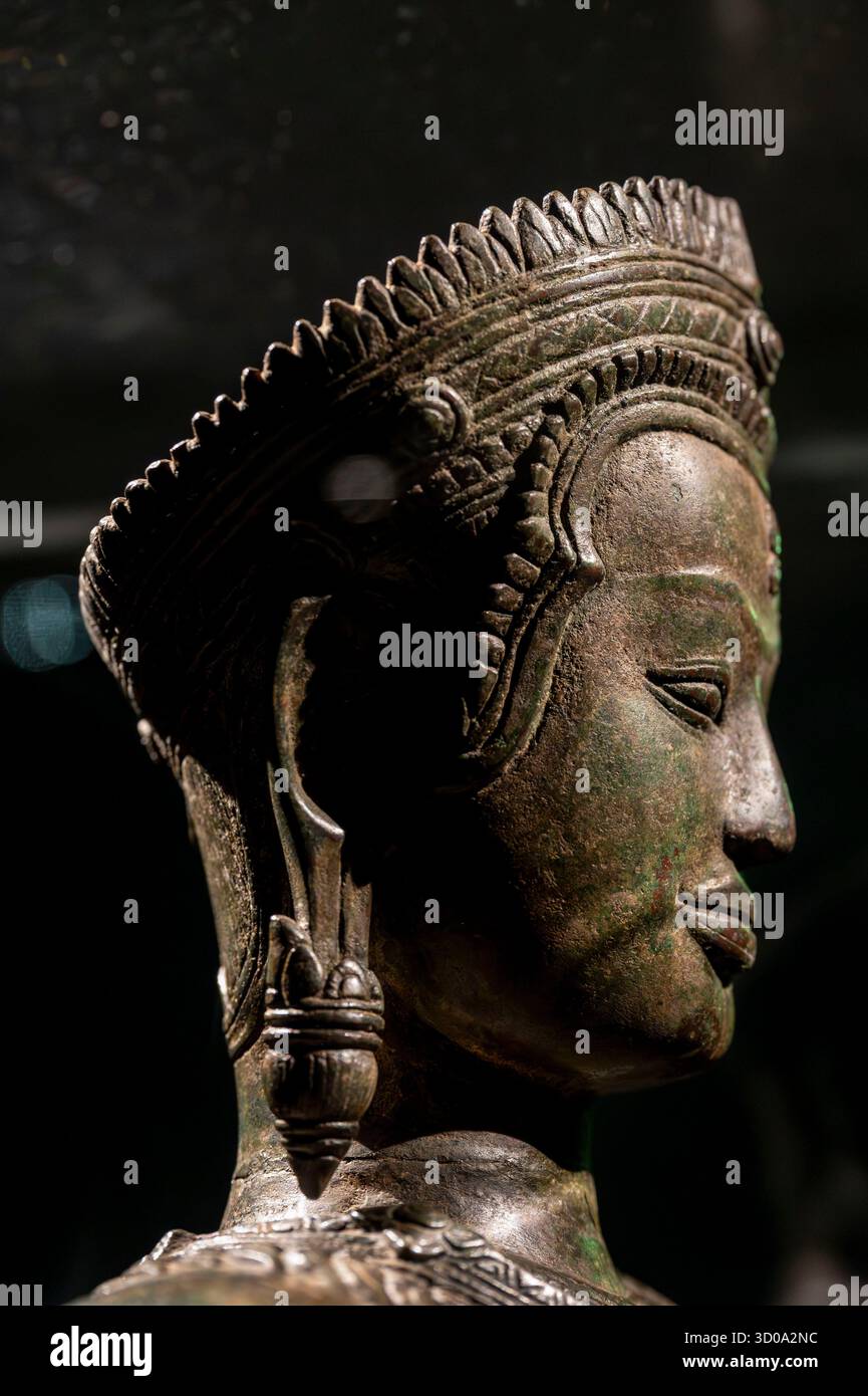 France, Paris, Guimet museum, Buddha, Cambodia, Angkorian era Stock ...