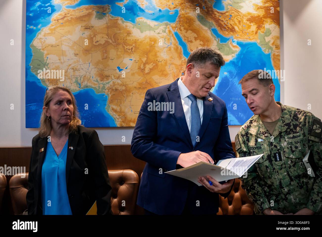 Admiral Brad Cooper, commander of the United States Central Command ...