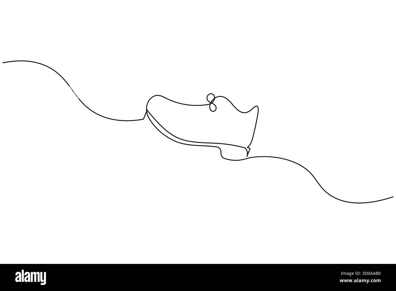 Shoes icon continuous one line drawing minimalist outline vector ...