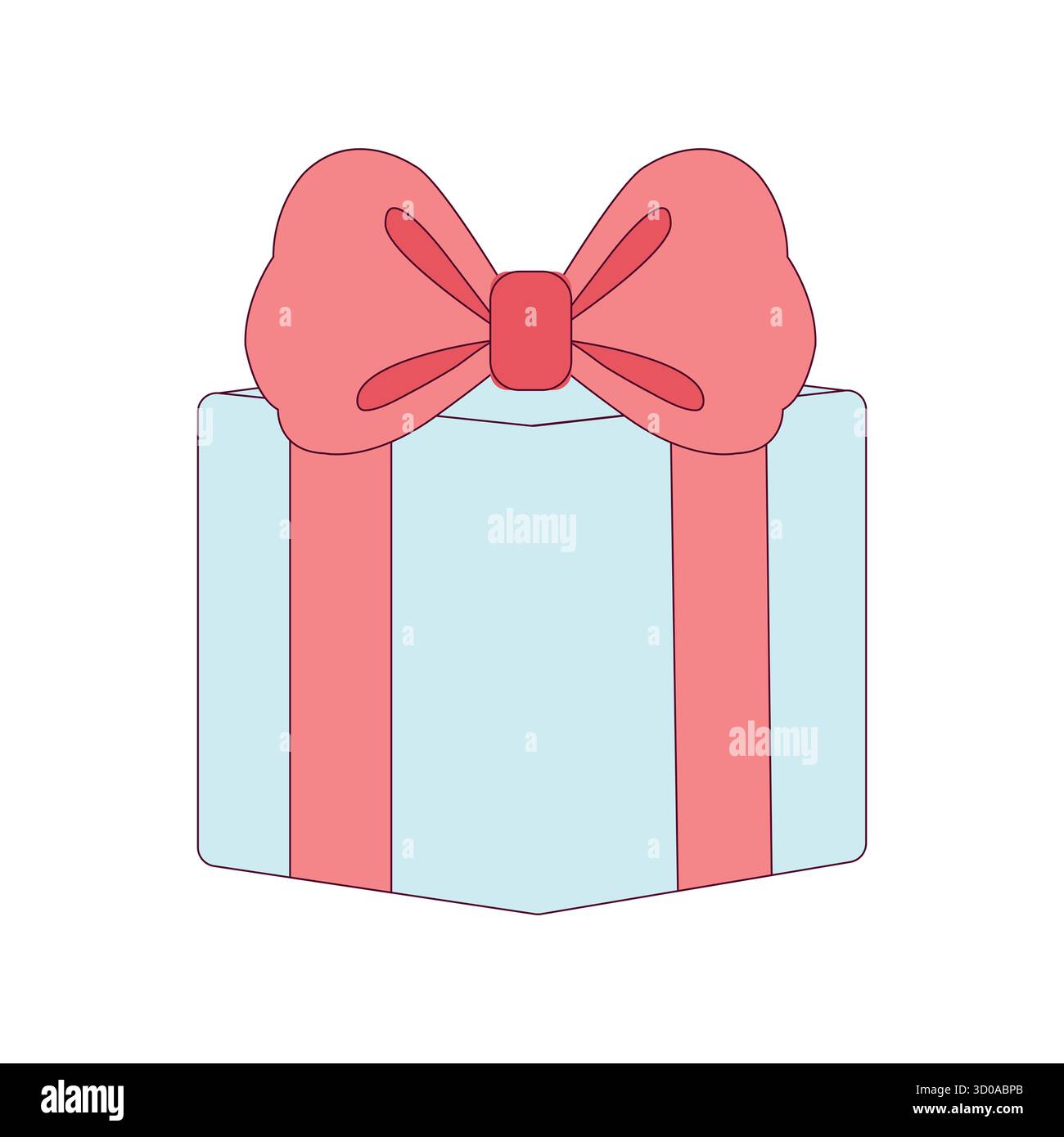 Pink gift box present Stock Vector Images - Alamy