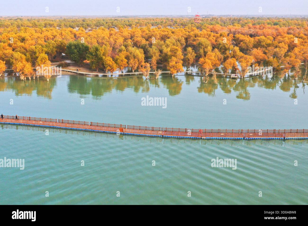 Xayar. 22nd Oct, 2025. An aerial drone photo taken on Oct. 22, 2025 ...