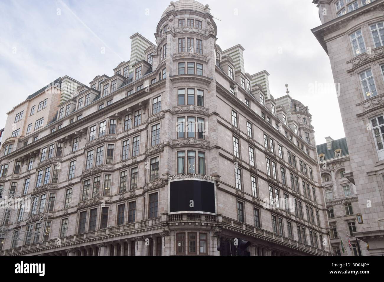 London, UK. 21st October 2025. Exterior daytime view of Savoy Theatre ...