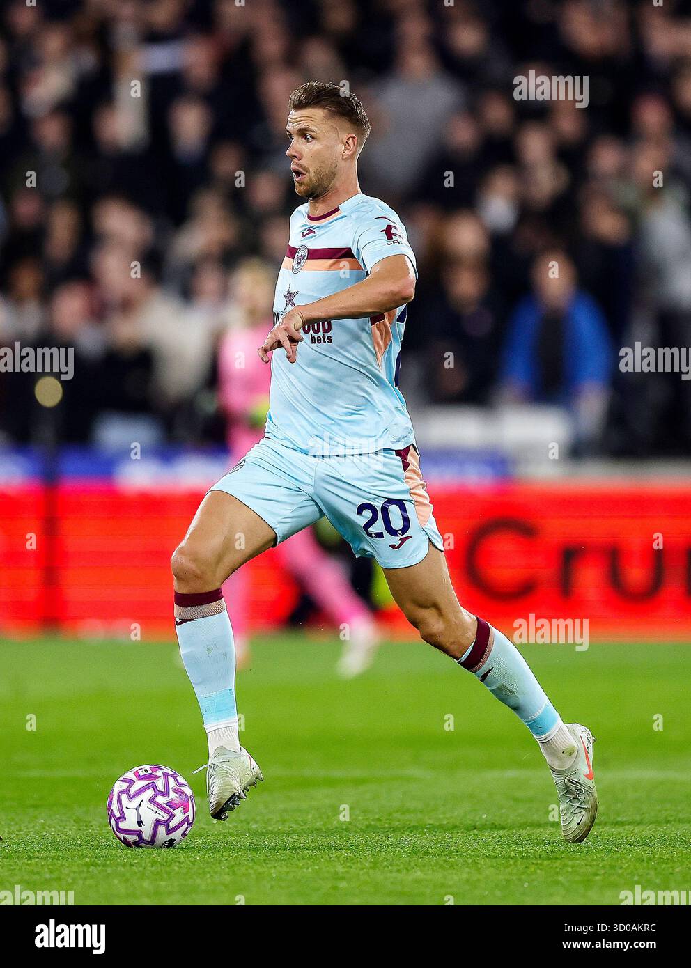 Brentford's Kristoffer Ajer during the Premier League match at the ...