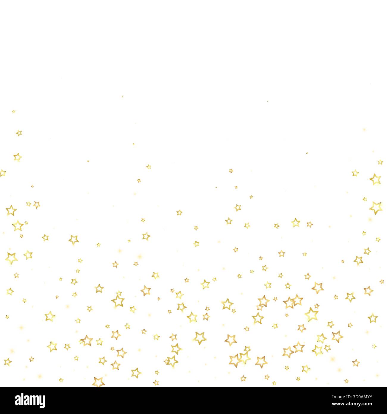 Christmas spirit. Scattered falling stars. Festive christmas confetty ...