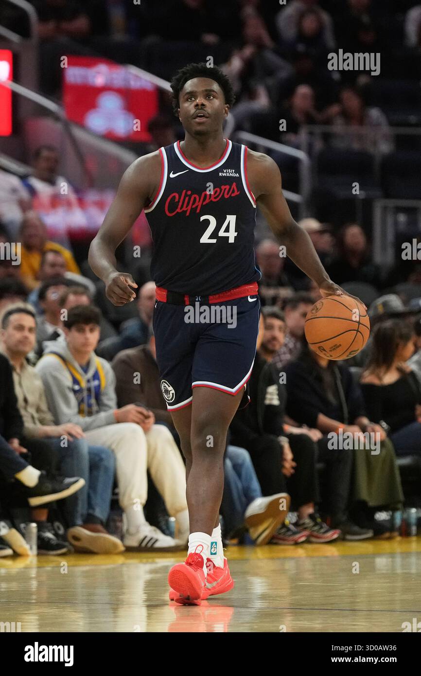 Los Angeles Clippers forward Kobe Brown (24) during an NBA preseason ...